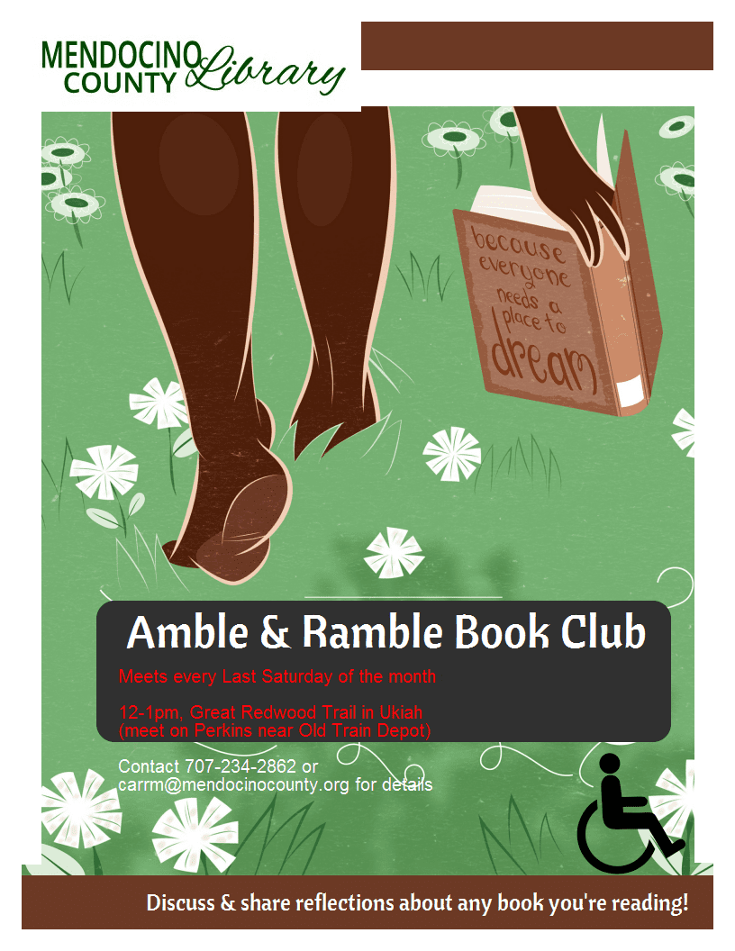 Amble and Ramble Book Club - Visit Ukiah